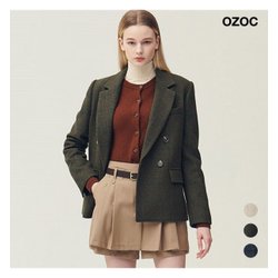 [OZOC] 여성 울소재 블렌디드 헤링본 자켓 - SSG.COM