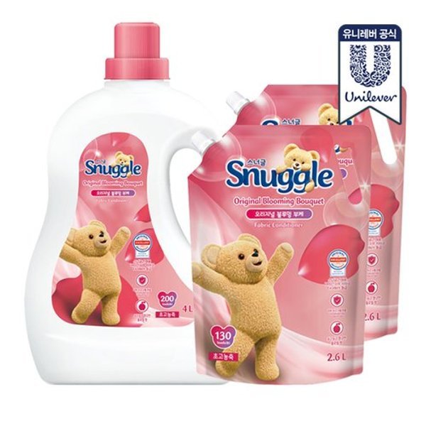 스너글 블루밍 부케 섬유유연제 4L + 2.6L x 2개 - SSG.COM