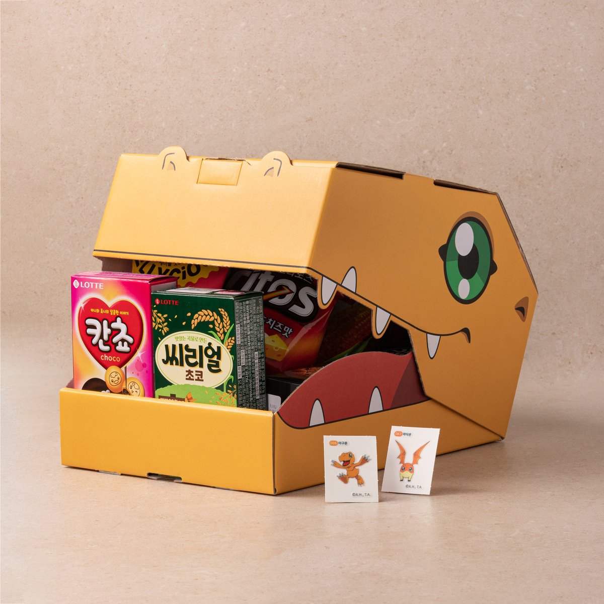 롯데 디지몬 기프트팩 505g디지몬띠부씰5장포함 - SSG.COM