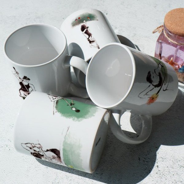 1300K tf536 디자인머그컵4p 당구치는여자3 - SSG.COM