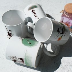 1300K tf536 디자인머그컵4p 당구치는여자3 - SSG.COM