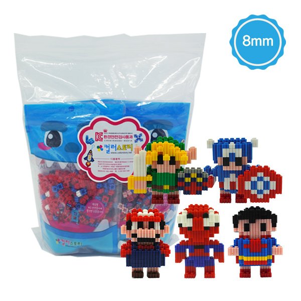 L15 디폼블럭8mm 입체히어로 5종세트 - SSG.COM