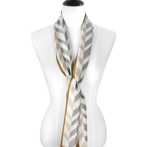 TL실크가공 기하학 헤링본패턴 롱스카프_P343276326 - SSG.COM