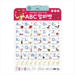 [꿈꾸는달팽이]누르면 들리는 사운드벽그림 ABC 알파벳 - SSG.COM