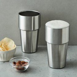 락앤락 한캔비어텀블러 600ml 2P(실버) - SSG.COM