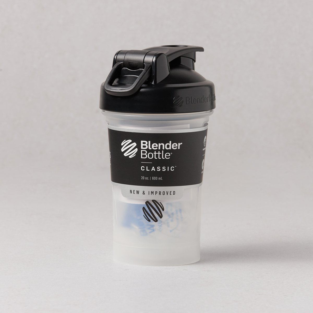 BlenderBottle Classic V2 600ml-Clear Black - SSG.COM