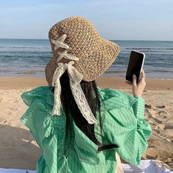 1300K 페이퍼밀짚 밀집 버킷햇 여름모자 2color - SSG.COM