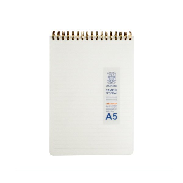 OXFORD 밀크 A5 상철 줄노트 유선 80매 PP표지 7mm - SSG.COM