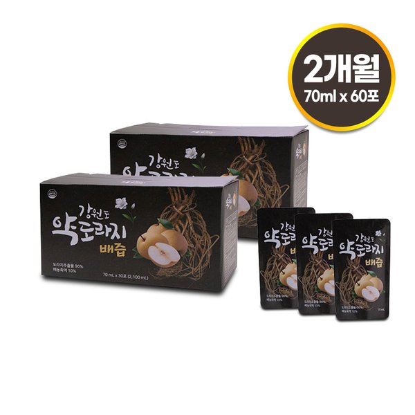 강원도 약도라지 배즙 70ml x 60포 (2개월분) - SSG.COM