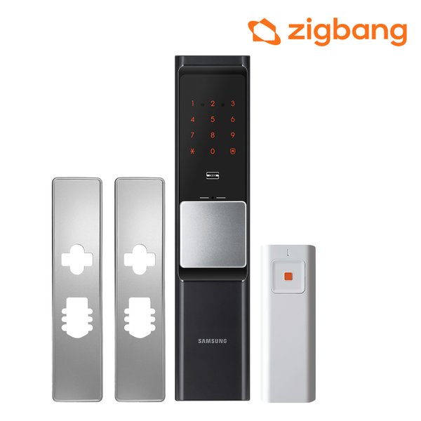 셀프시공 삼성 IOT 디지털도어락 SHP-DR700+보강판+리모컨세트 현관문 현관도어락 번호키 - SSG.COM