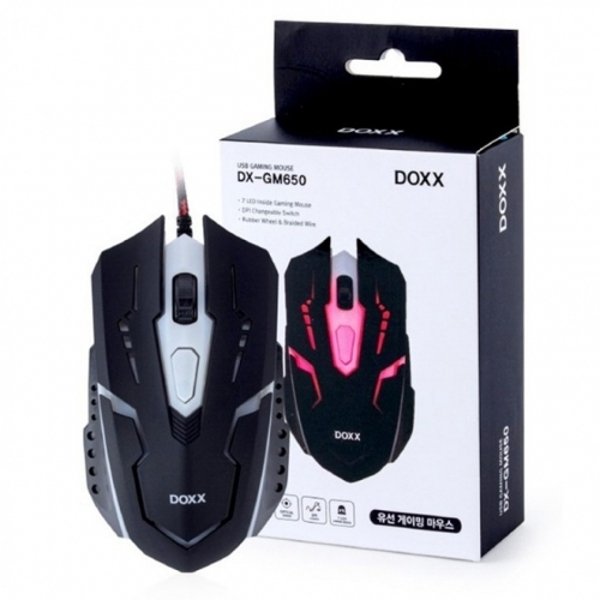 DOXX 게이밍 마우스 DX-GM650 LED 유선 - SSG.COM