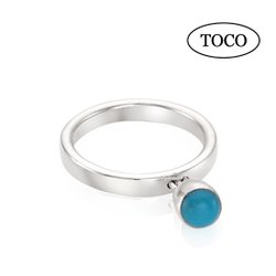925 Silver Seed Ring -Turquoise - SSG.COM