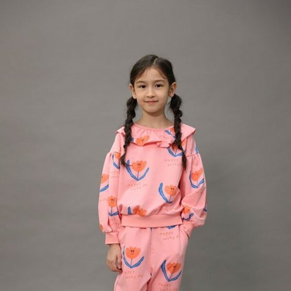 매직에디션 [덕콰이어트] 핑크데이플라워맨투맨(DQ33-TS105) - SSG.COM