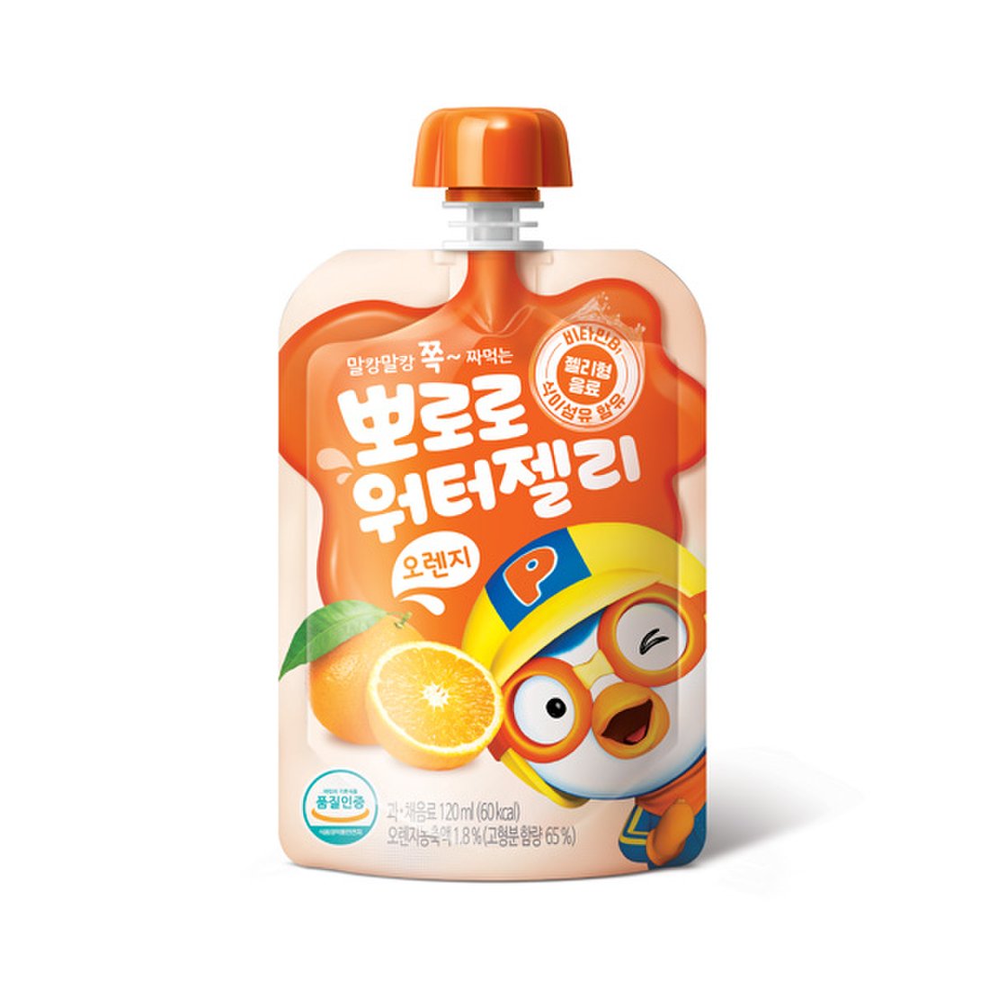 뽀로로 음료수 워터젤리 오렌지 120ml, 믿고 사는 즐거움 SSG.COM