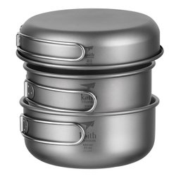 [키이스] Ti6053 티타늄 680ml 쿡세트(3pcs) - SSG.COM