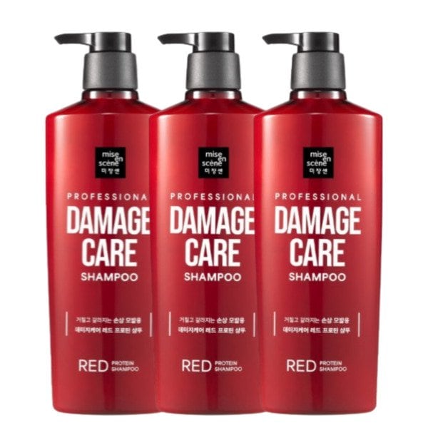미쟝센 데미지케어 레드프로틴 샴푸 680ml 3개 - SSG.COM