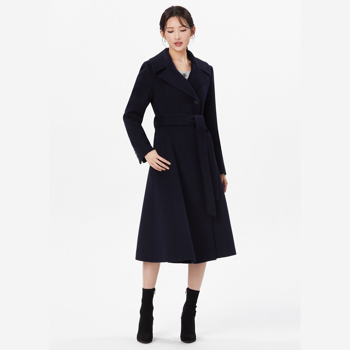 [21FW] 와이드 카라 핏앤플레어 코트 ITLCZHC900 - SSG.COM