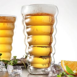 까사무띠 아넬리 이중 유리컵 내열 유리잔 310ml x2P - SSG.COM