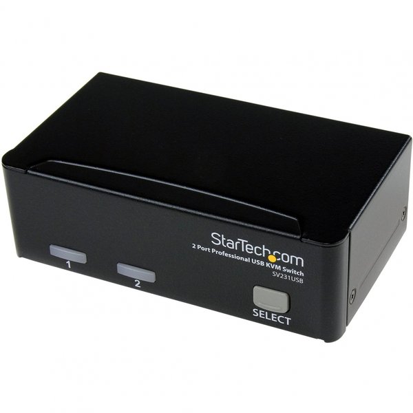 StarTech.com 2포트 USB 연결 KVM 스위치 PC PC 2대용 CPU 전환기 USBVGA 케이블 부속 ...