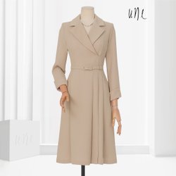 윈(une) [77까지][벨트SET]플리츠블록클래식원피스 - SSG.COM