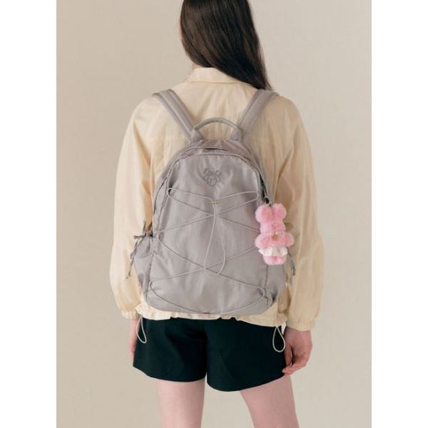 LOGO STRING BACKPACK SILVER - SSG.COM