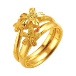 여자 순금 반지 꽃 24K 11.25g 쌍가락지 쌍지 애끼 - SSG.COM