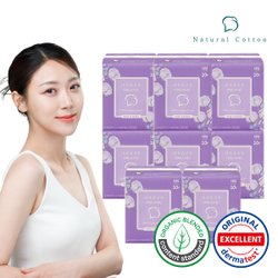 내츄럴코튼 시그니처 뉴 오가닉 슬림 생리대 대형 10P 8팩 - SSG.COM