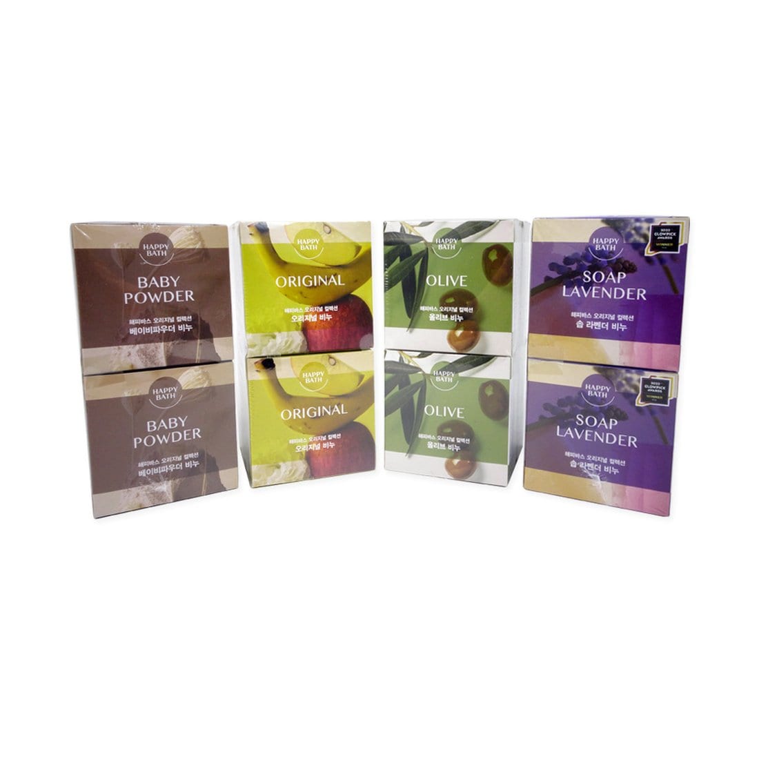 해피바스 비누 숍라벤더 올리브 베이비파우더 오리지널 90gx4P 내추럴 세안 세수 목욕, 믿고 사는 즐거움 SSG.COM