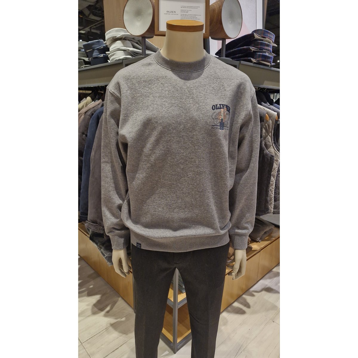 맨투맨 올리버 티셔츠 TR1312 GR - SSG.COM