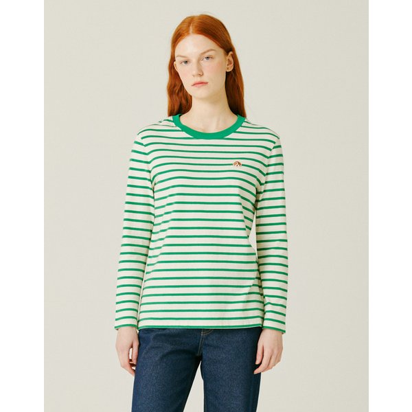 [23SS] [50%세일]그린 퍼피자수 면 긴팔티셔츠 HSTS3BL52E2, 믿고 사는 즐거움 SSG.COM