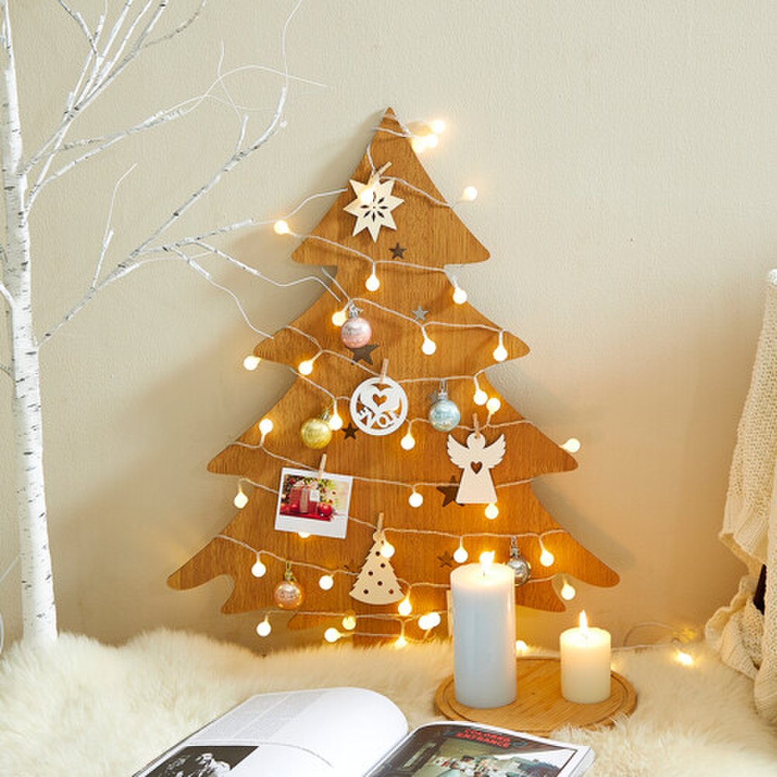 하우쎈스 크리스마스트리 우드 스탠드 겸용 벽트리 4000번, 믿고 사는 즐거움 SSG.COM
