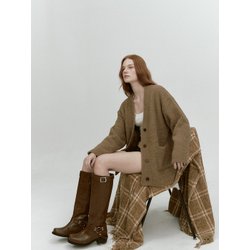 WHIRLY FUR KNIT CARDIGAN (BROWN) - SSG.COM