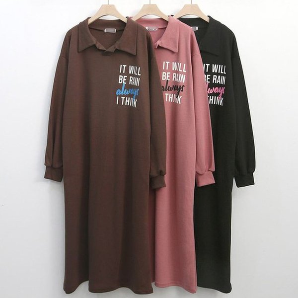 빅사이즈사랑해요 K247L208 텍스트카라포켓원피스 PO - SSG.COM