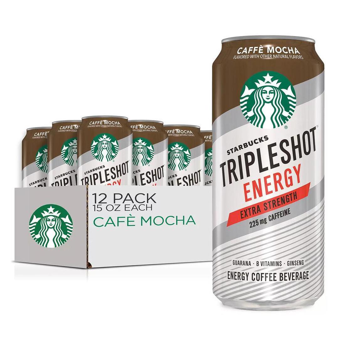 [해외직구] 스타벅스 트리플샷 에너지 카페모카 444ml 12입 Starbucks Tripleshot Energy Extra ...