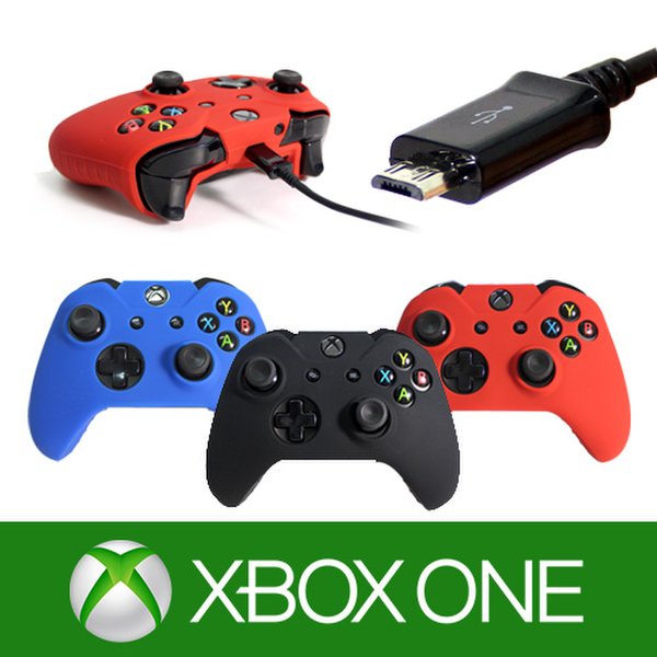 [XBOX-ONE] 2인용 게임플레이와 동시에 충전을!! 엑박 신패드 실리콘커버 2인용 + 엑박원 챠징 케이블 - SSG.COM