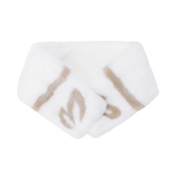 23F/W 겨울신상 여성 페이크 퍼 심볼 넥워머 (421C4AC671_WH) - SSG.COM