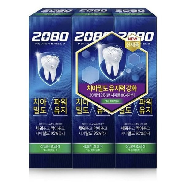 2080 파워쉴드 치약 120g*3입(그린) - SSG.COM