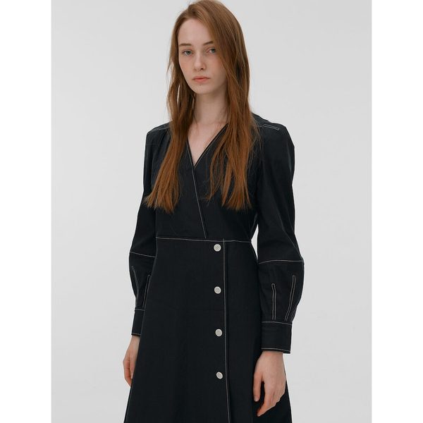 [정상가219,000원] Cotton Aline Button Point Onepiece midnight (WE3271C40R) - SSG.COM