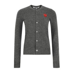 꼼데가르송 23SS 여성 레드하트와펜 가디건 그레이 P1N007 GREY - SSG.COM