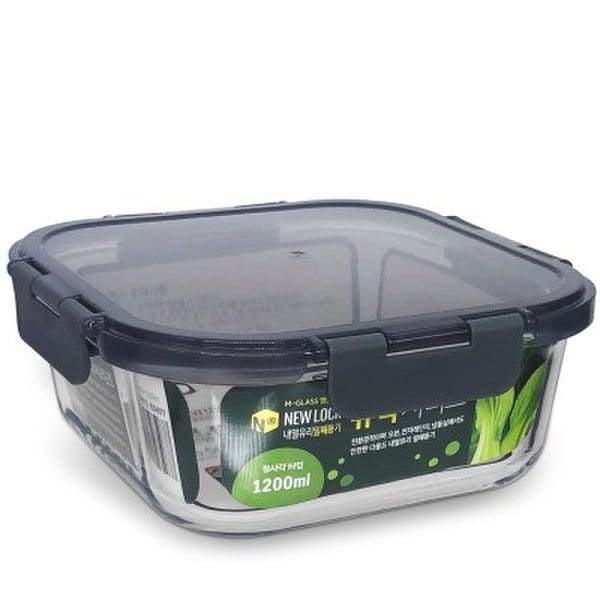 뉴락_정사각 1200ml 내열오븐글라스 내열유리 밀폐용기 - SSG.COM