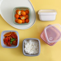 실리콘 전자레인지 냉동 밥팩용기2개세트(370ml)(5color) - SSG.COM