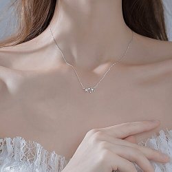 여성 데일리 트윈 플라워 은목걸이 실버 925 - SSG.COM