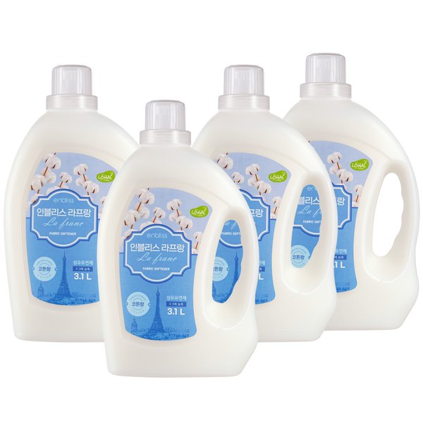 인블리스 라프랑 3배농축 섬유유연제 3.1L 코튼x4개 - SSG.COM