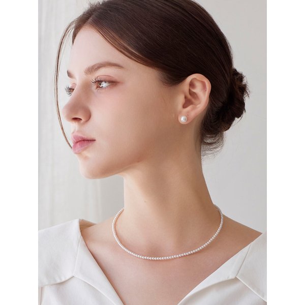 (실버925) SET Snoira 은 진주 귀걸이 목걸이 세트_2Size - SSG.COM