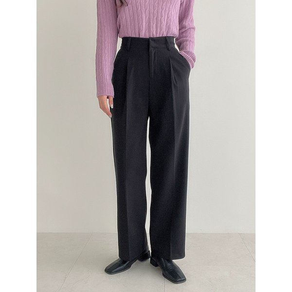 길이 3종 도톰 기모 핀턱 와이드 슬랙스 SENUL 원핀턱 겨울 슬렉스 바지 겨울 - SSG.COM