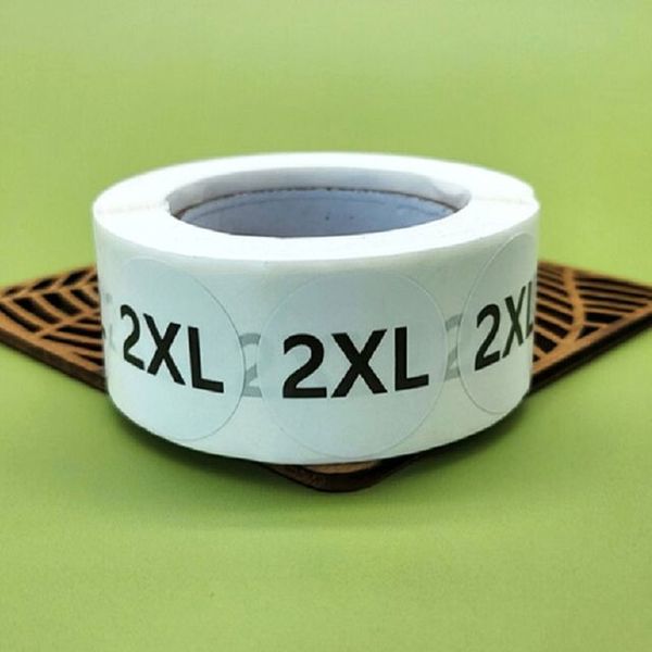 의류사이즈스티커 박스 원형 의류 스티커 라벨 2XL X ( 5매입 ) - SSG.COM