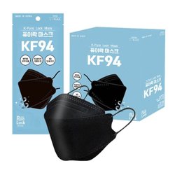 KF94 퓨어락 대형마스크 블랙 50매 성인 어른용 (WB6C094) - SSG.COM