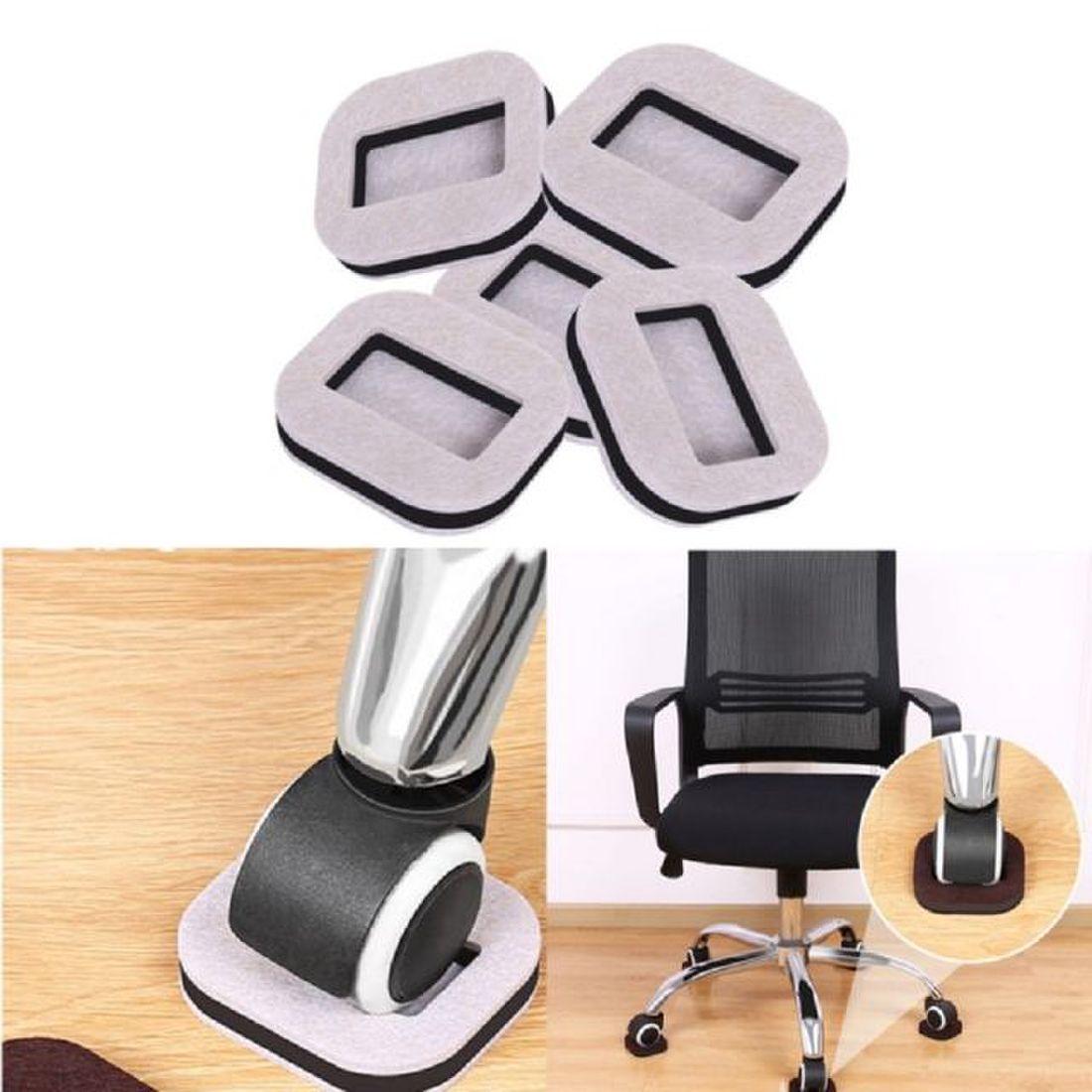 의자바퀴 고정패드 5P 그레이, 믿고 사는 즐거움 SSG.COM