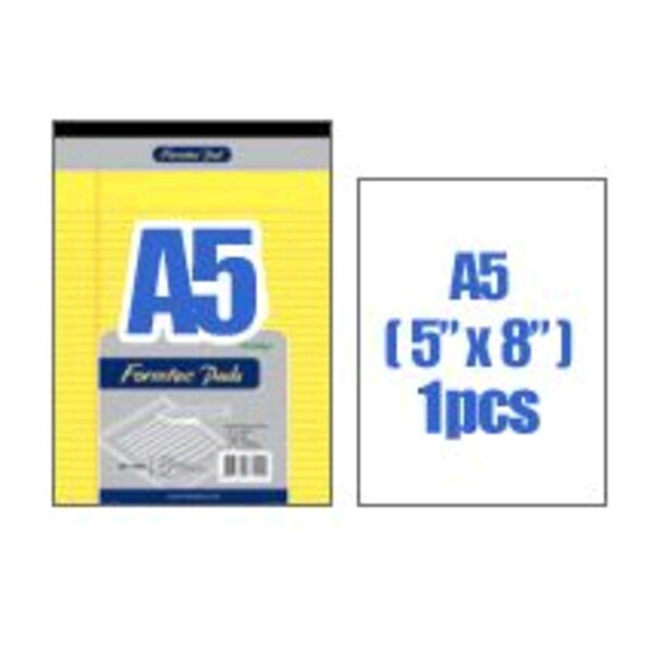 한국폼텍 노트패드(리갈패드) A5, 노랑, 40매 1pcs NP-41421 - SSG.COM