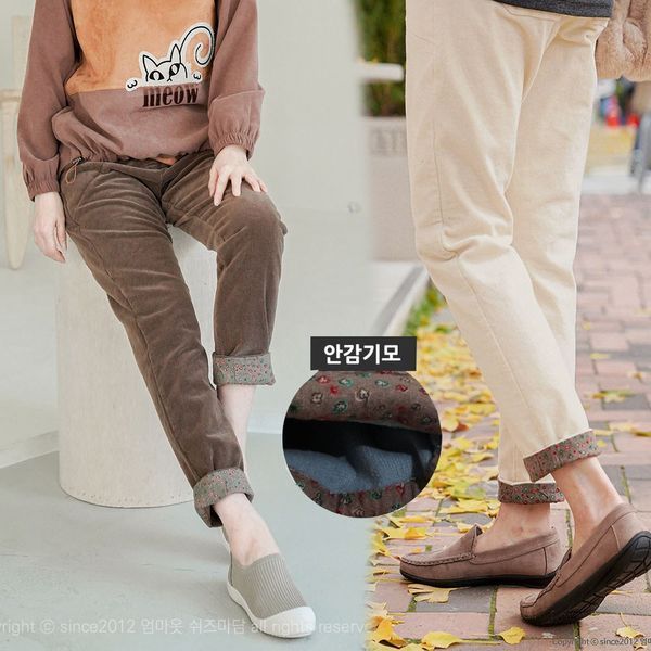 P91376 B소녀감성 꽃배기 골덴밴딩팬츠 엄마옷 엄마옷_P315701787 - SSG.COM